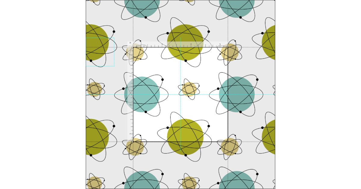 Cute Atomic Mid Century Modern Pattern Fabric | Zazzle