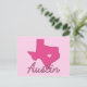 Cute Austin Texas Girl Pink Postcard | Zazzle