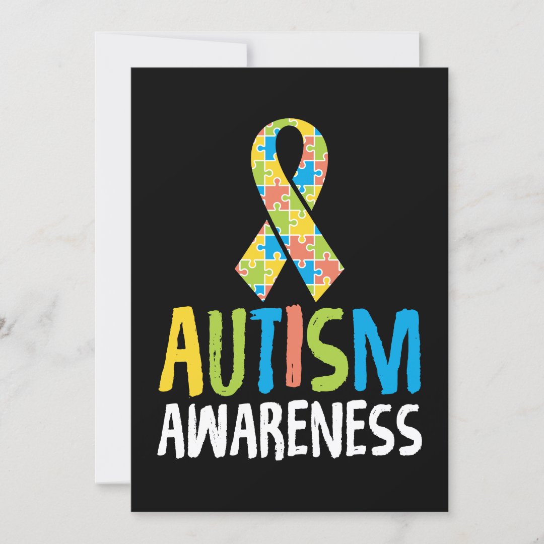 Cute Autism Awareness for Autism Awareness Invitation | Zazzle