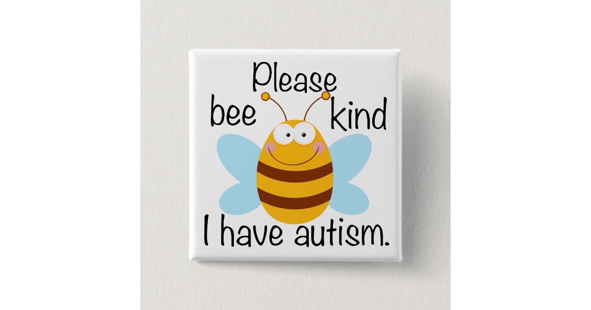 Cute Autism Pun Pinback Button | Zazzle