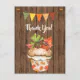 Cute Autumn Cupcake and Bunting Fall Thank You Postcard | Zazzle