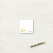 CUTE AUTUMN YELLOW TREE TRIO LANDSCAPING SERVICE POST-IT NOTES | Zazzle