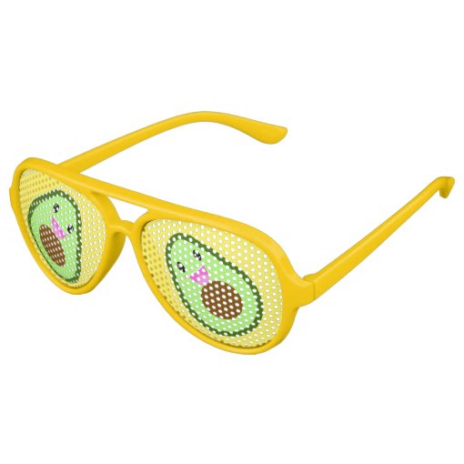 Cute Avocado Aviator Sunglasses | Zazzle