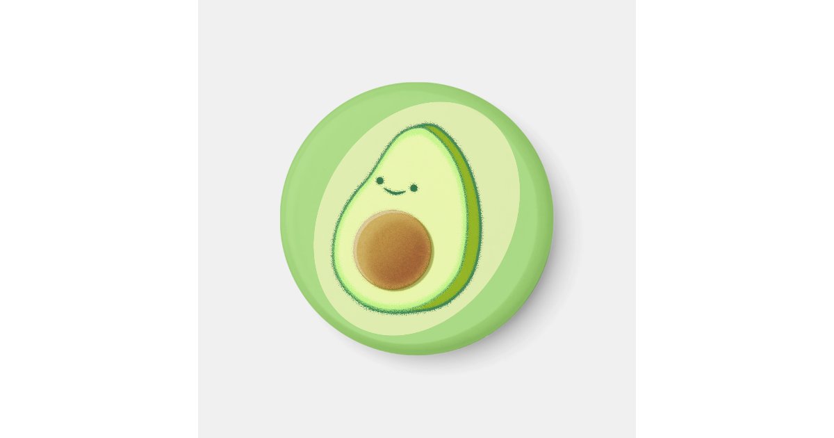 Cute Avocado Drawing Magnet | Zazzle