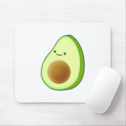 Cute Avocado Drawing Mouse Pad | Zazzle