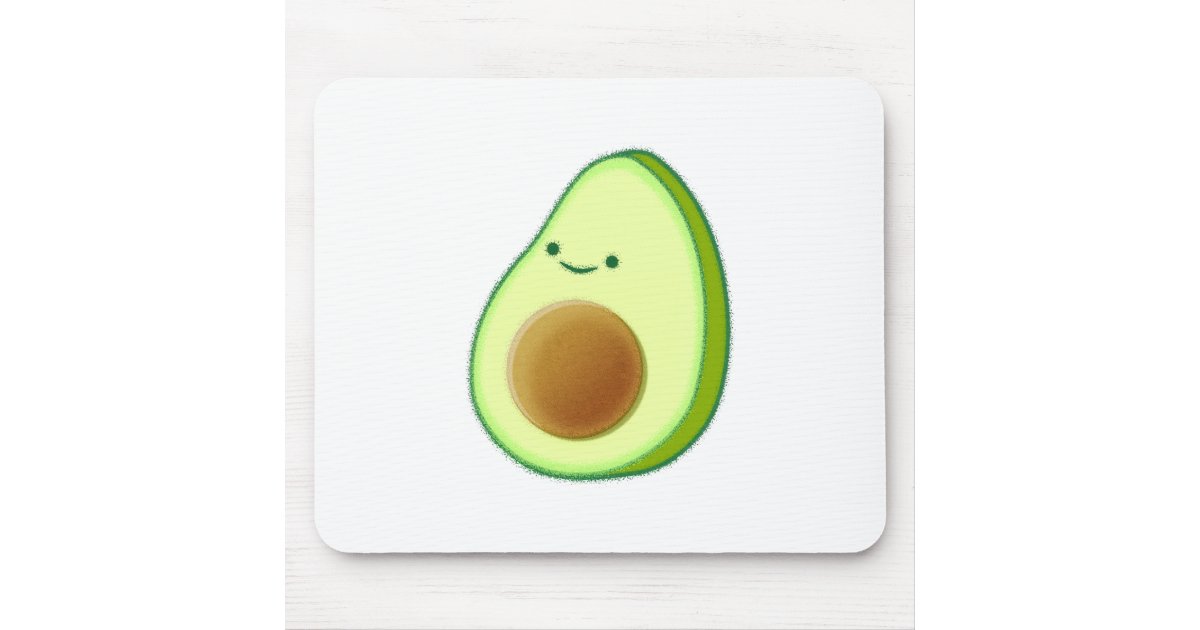 Cute Avocado Drawing Mouse Pad | Zazzle