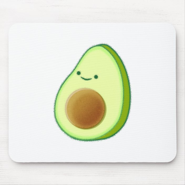 Cute Avocado Drawing Mouse Pad | Zazzle.com