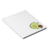 Cute Avocado Lined Food Notepad | Zazzle