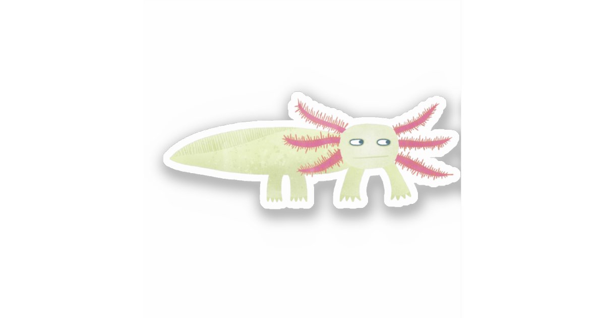 Cute Axolotl Sticker | Zazzle