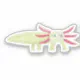 Cute Axolotl Sticker | Zazzle