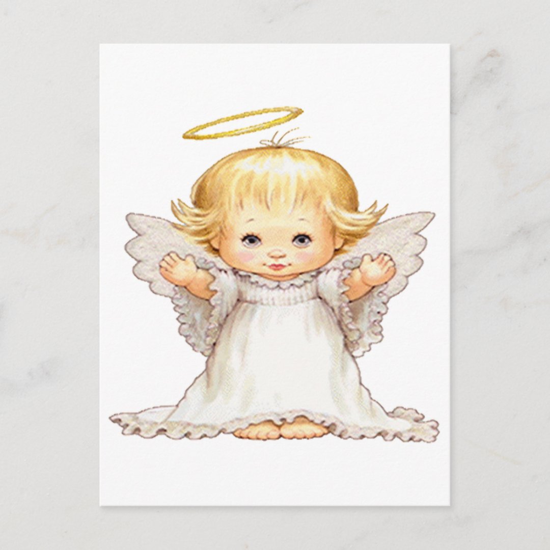 Cute Baby Angel Postcard | Zazzle