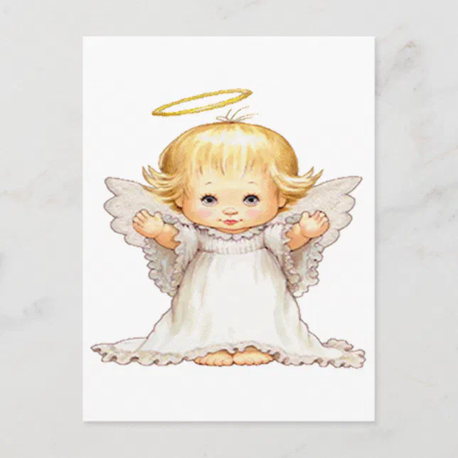 Cute Baby Angel Postcard | Zazzle