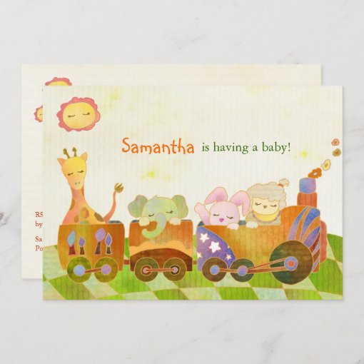 Cute Baby Animals Baby Shower Invitation | Zazzle