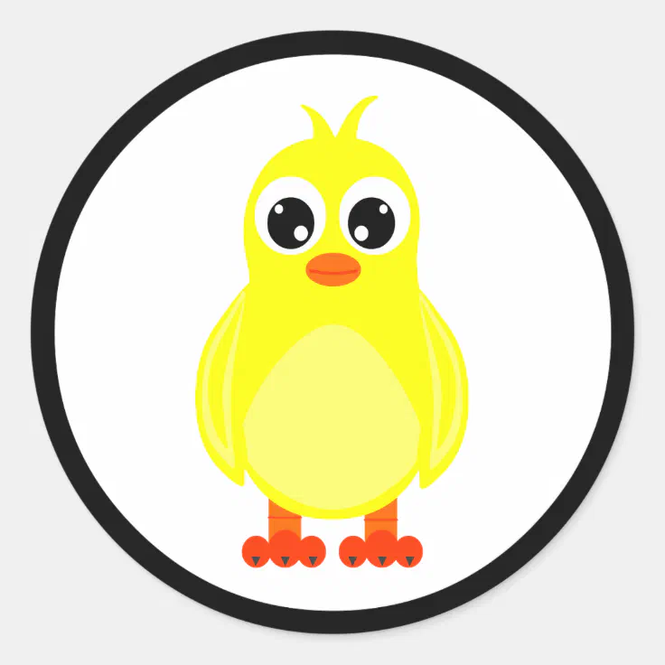 Cute Baby Chick Stickers | Zazzle