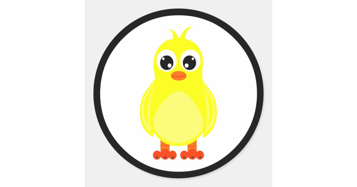 Cute Baby Chick Stickers | Zazzle