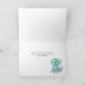 Cute Baby Dragon Folded Thank You Card | Zazzle