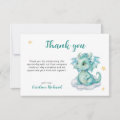 Cute Baby Dragon Thank You Card | Zazzle