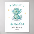 Cute Baby Dragon Welcome Sign | Zazzle