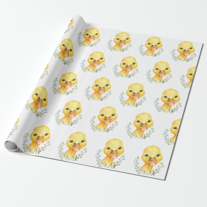 Cute baby Duck Wrapping Paper | Zazzle.com