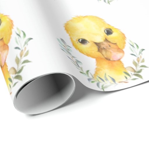 Cute baby Duck Wrapping Paper | Zazzle