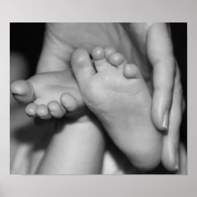Cute Baby Feet Poster | Zazzle
