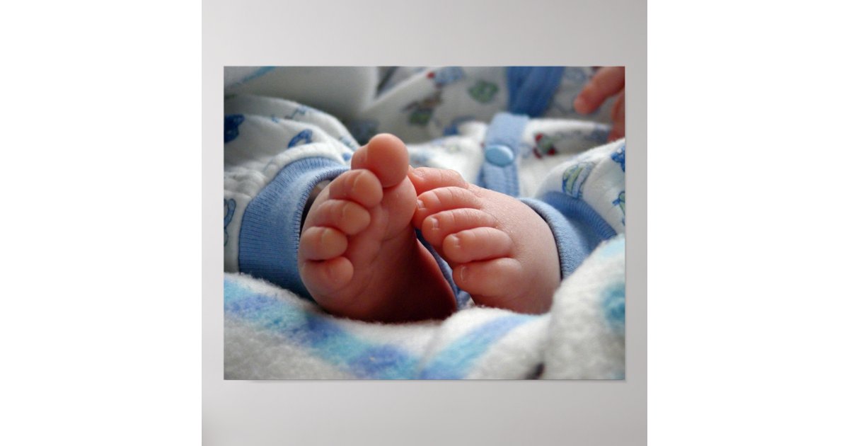 Cute Baby Feet Poster | Zazzle