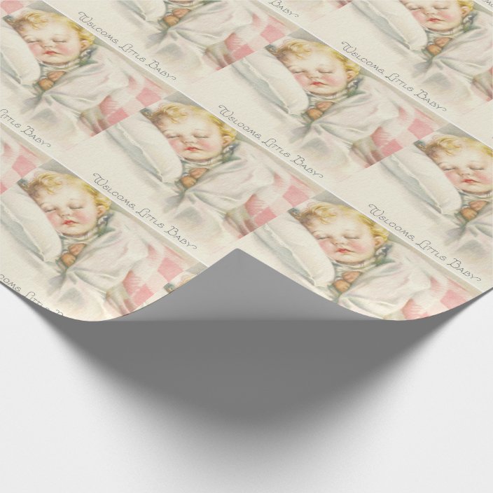 Cute, Baby Girl, Baby Shower, Custom Wrapping Paper | Zazzle.com