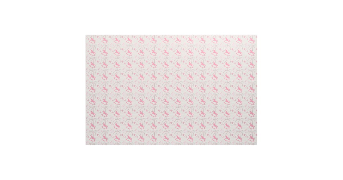 Cute Baby Girl Pattern Fabric | Zazzle