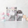 Cute Baby Hippos Wrapping Paper | Zazzle