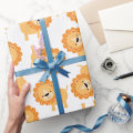Cute Baby Jungle Lions Wrapping Paper | Zazzle