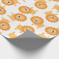 Cute Baby Jungle Lions Wrapping Paper | Zazzle