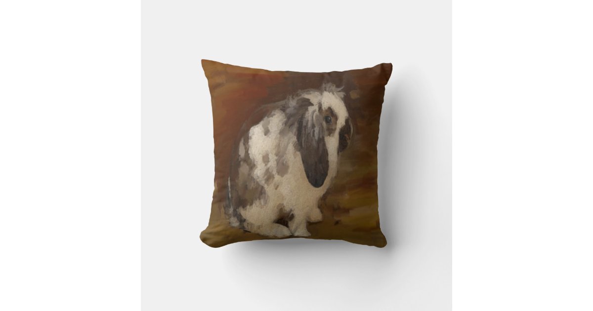 Cute, Baby Lop Eared Rabbit Throw Pillow | Zazzle