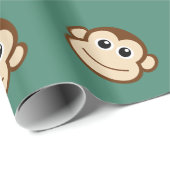 Cute Baby Monkey Face Wrapping Paper | Zazzle