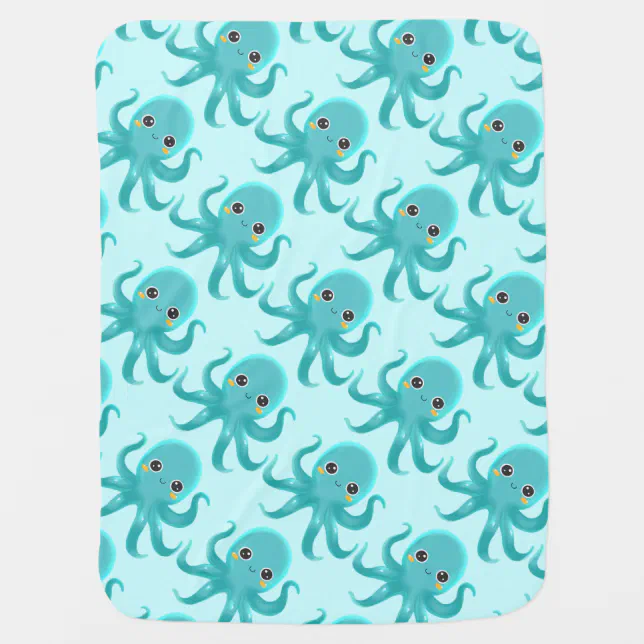 Cute Baby Octopus Baby Blanket | Zazzle