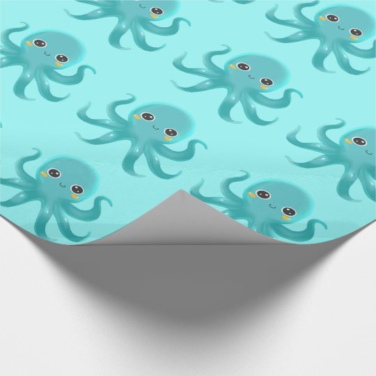 Cute Baby Octopus Wrapping Paper | Zazzle.com