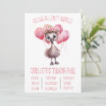 Cute Baby Ostrich with Balloons Birthday Party Invitation | Zazzle