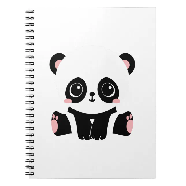 Cute Baby Panda Notebook | Zazzle