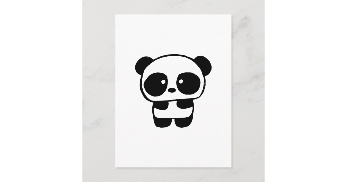 Cute Baby Panda Postcard | Zazzle