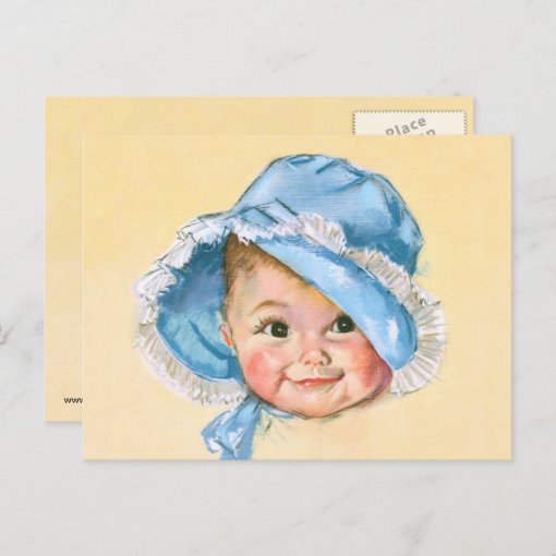 Cute Baby Portrait Postcard | Zazzle