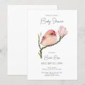 Cute Baby Redpoll Bird Baby Shower Invitation | Zazzle