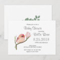 Cute Baby Redpoll Bird Baby Shower Invitations | Zazzle