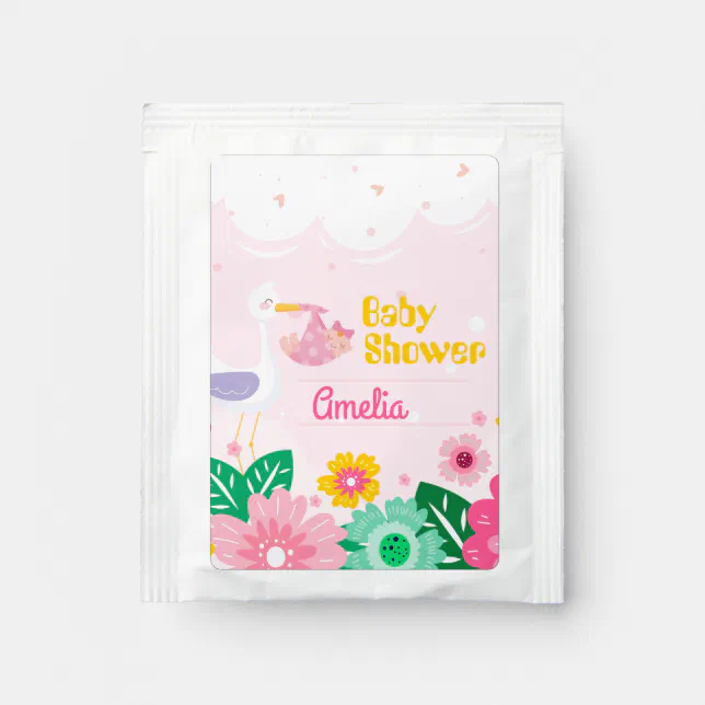 Cute Baby Shower Tea Bag Drink Mix | Zazzle