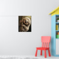 Cute Baby Sloth Smiling Wildlife Nature Animal Poster | Zazzle