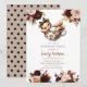 Cute Baby Teddy Bear | Birthday Tea Party Invitation | Zazzle