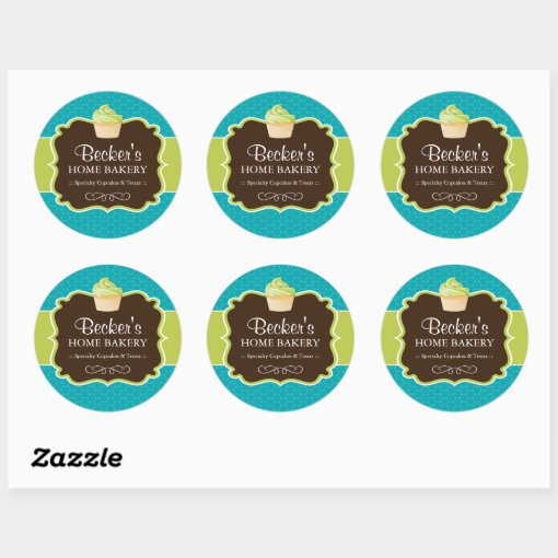 Cute Bakery Packaging Stickers | Zazzle