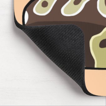 Cute Ball Python Pet Snake Drawing Mousepad | Zazzle