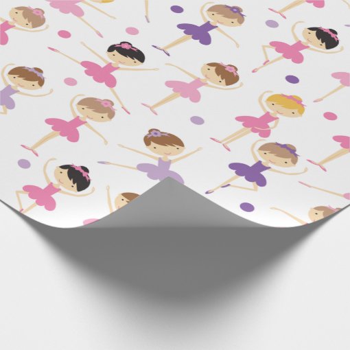 Cute Ballerina Wrapping Paper | Zazzle