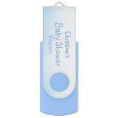 Cute Balloons Elephant Blue Baby Boy Shower Flash Drive | Zazzle