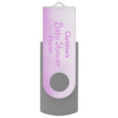 Cute Balloons Elephant Pink Baby Girl Shower USB Flash Drive | Zazzle