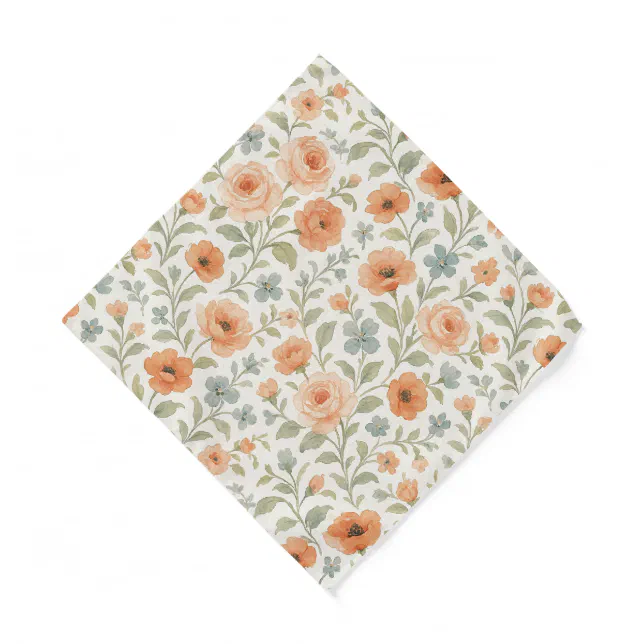 Cute Bandana With Chic French Floral Art | Zazzle